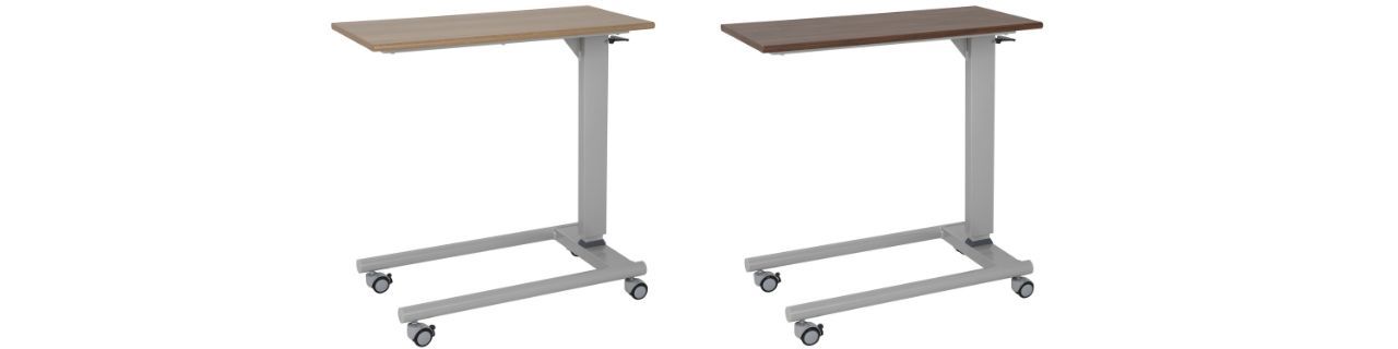 NEW Gas Lift Overbed Table, Straight Leg Base - Alerta Medical